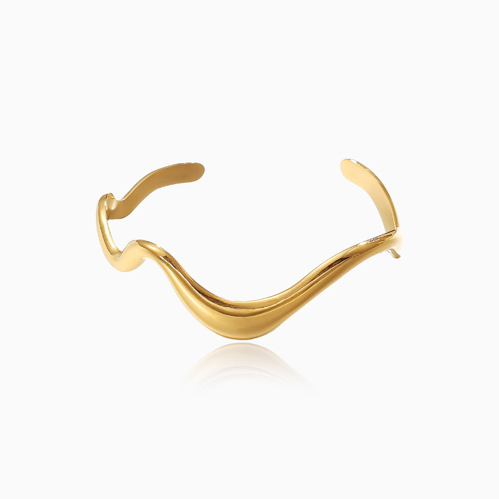Fluid Ripple Cuff Bracelet – LAMILUXE